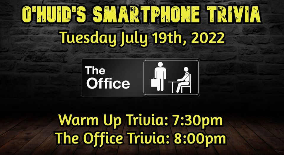 Smartphone Trivia: The Office at O'Huids Gaelic Pub, Lancaster on 19th ...