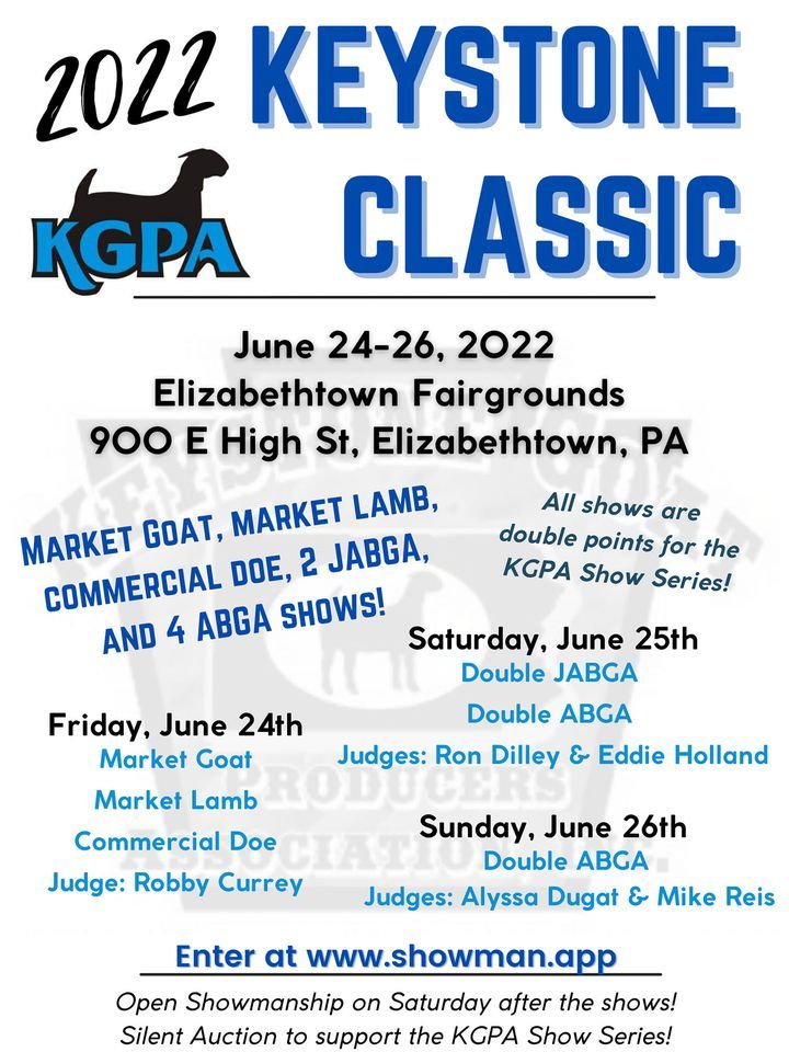 2022 Keystone Classic Shows | Elizabethtown Fair | June 24 to June 26