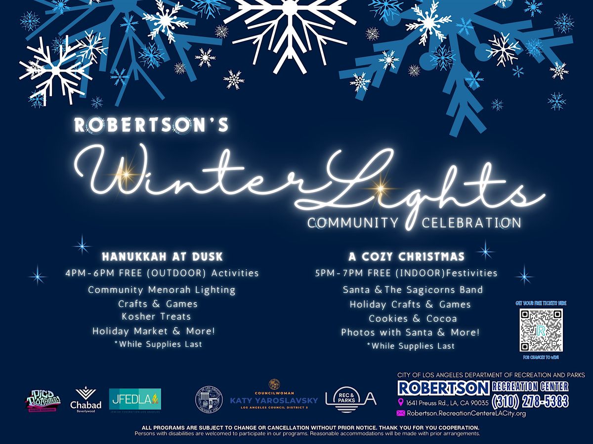 ROBERTSONS WINTER LIGHTS - Community Celebration 2025 at Robertson ...