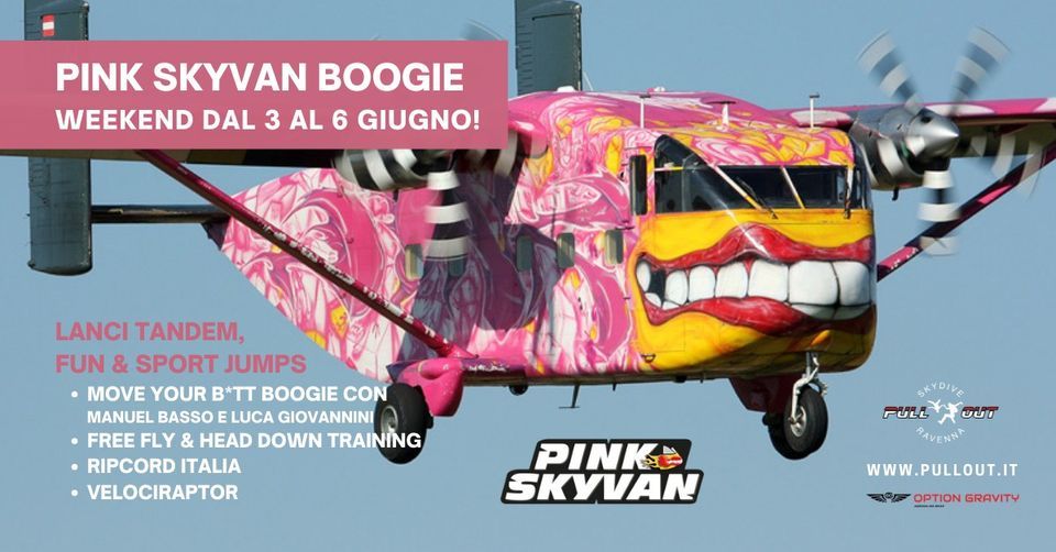 PINK SKYVAN Boogie - Skydive Pull Out Ravenna | Skydive Pull Out ...