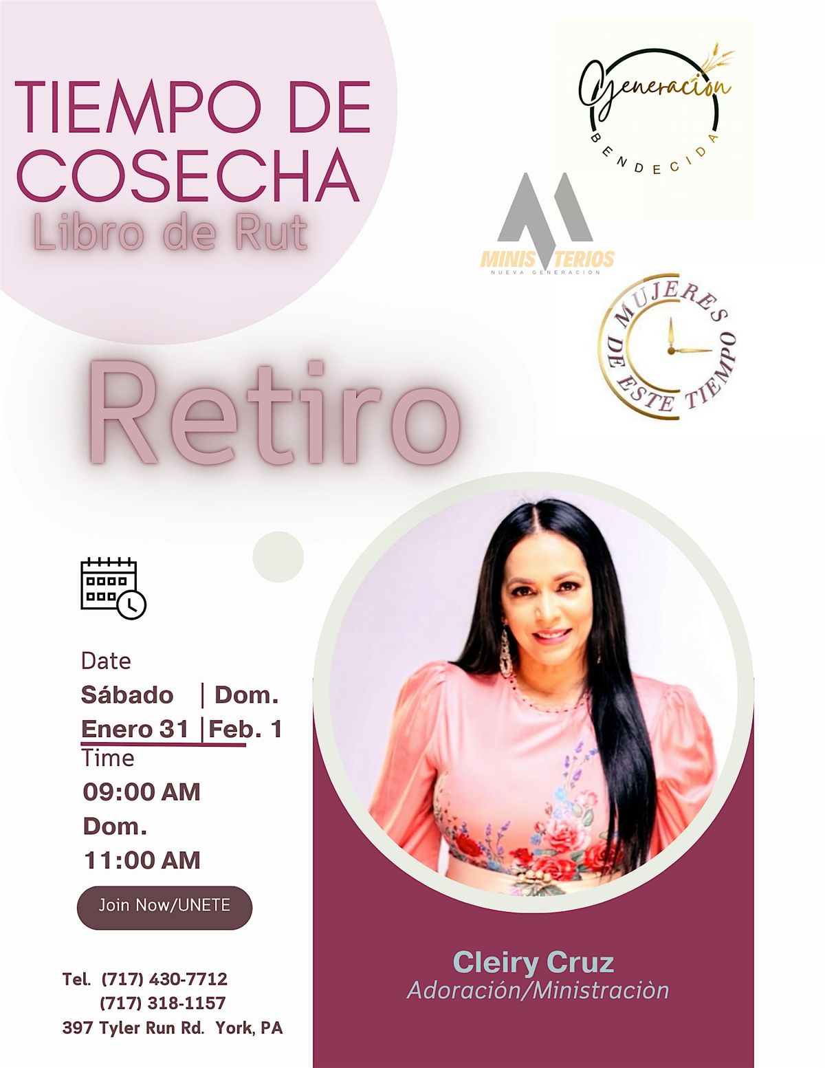 RETIRO “TIEMPO DE COSECHA” at 397 Tyler Run Rd, York on 31st January, 2026