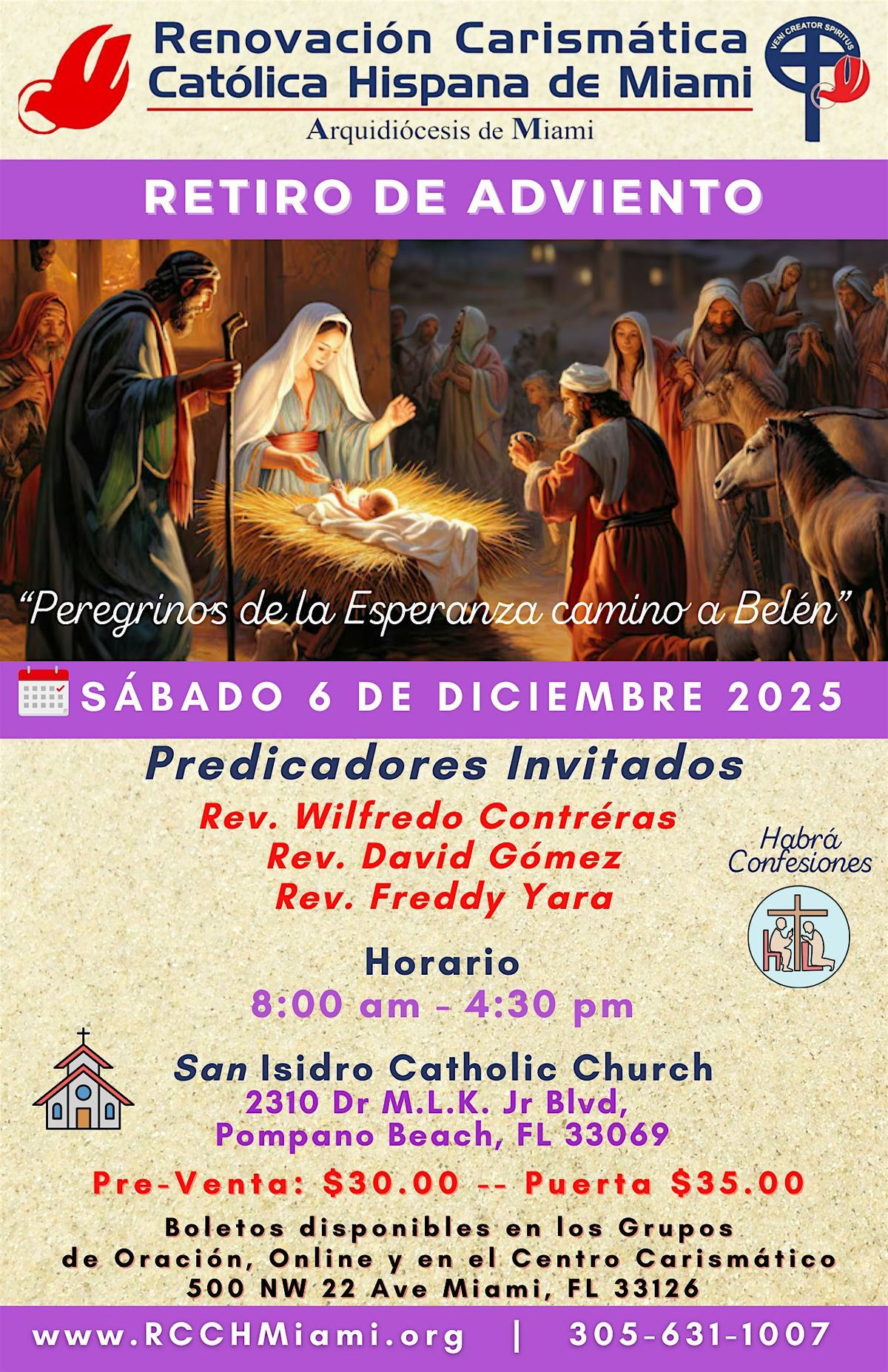 Retiro Espiritual de ADVIENTO 2025 at San Isidro Catholic Church ...