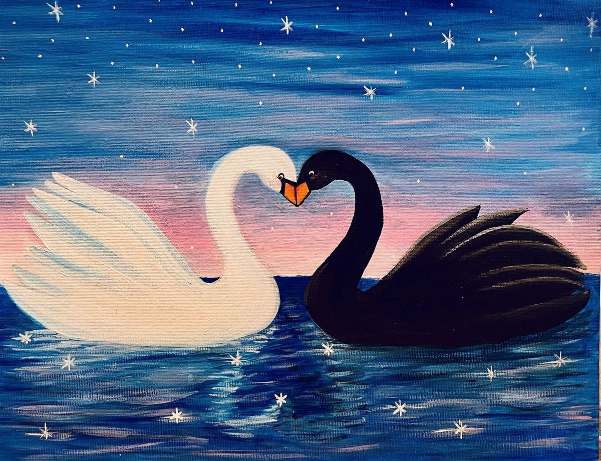 Midnight Swan Paint Night at Trailhead, Novato on 17th February, 2026