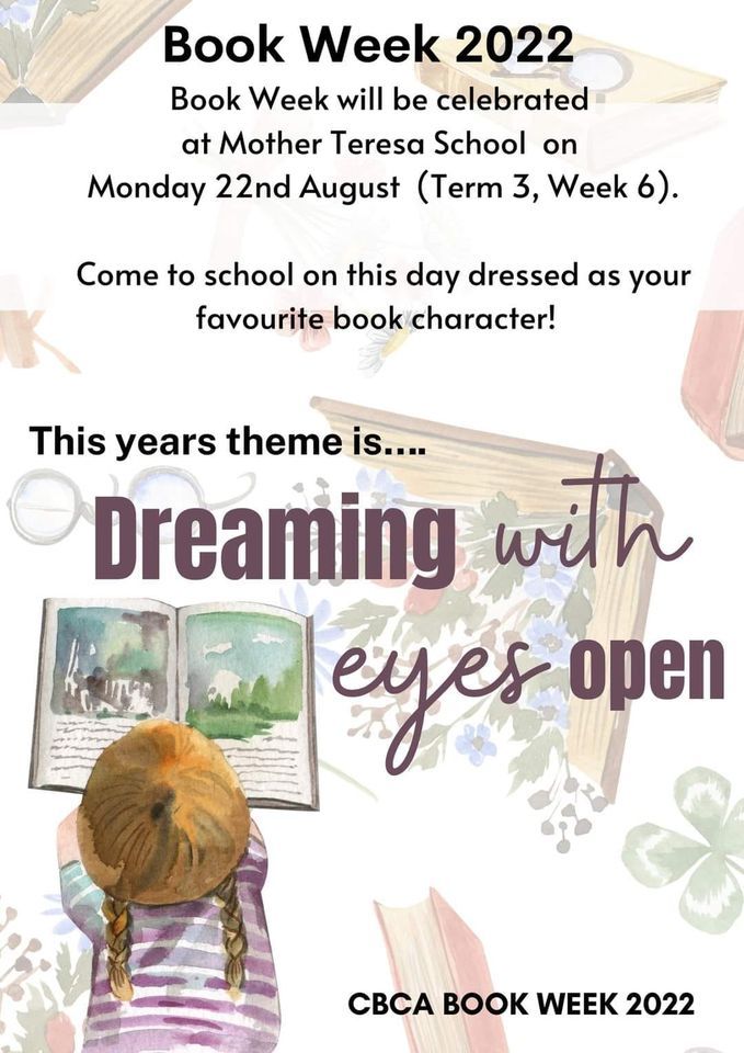 Book Week Dress Up - CBCA BOOK WEEK 2022 | Mother Teresa School ...