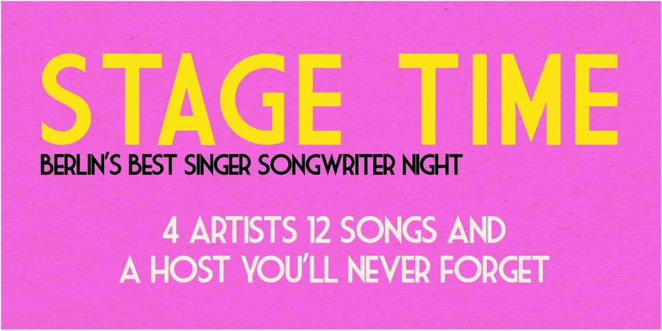 STAGE TIME berlins best singer songwriter night | Bar Bobu, Berlin, BE ...