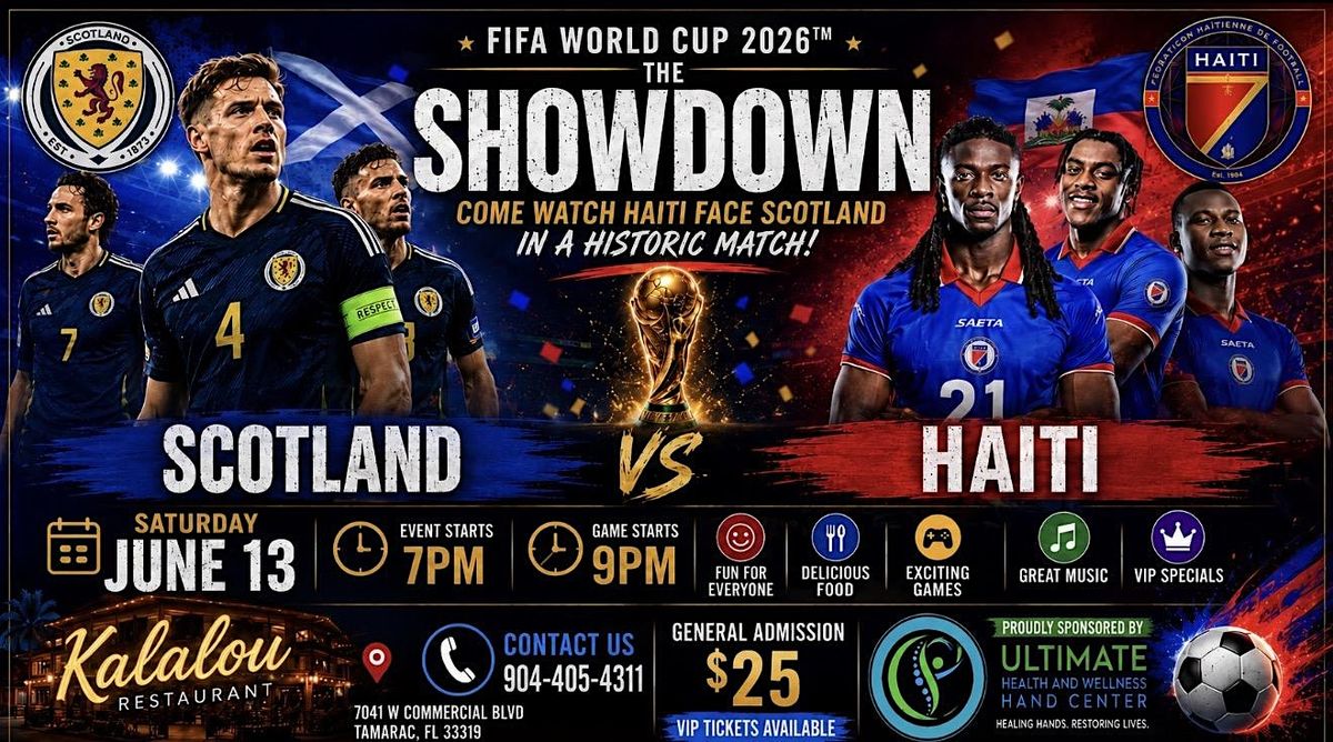 FIFA World Cup Haiti vs Scotland Watch Party at Kalalou Fort Lauderdale ...