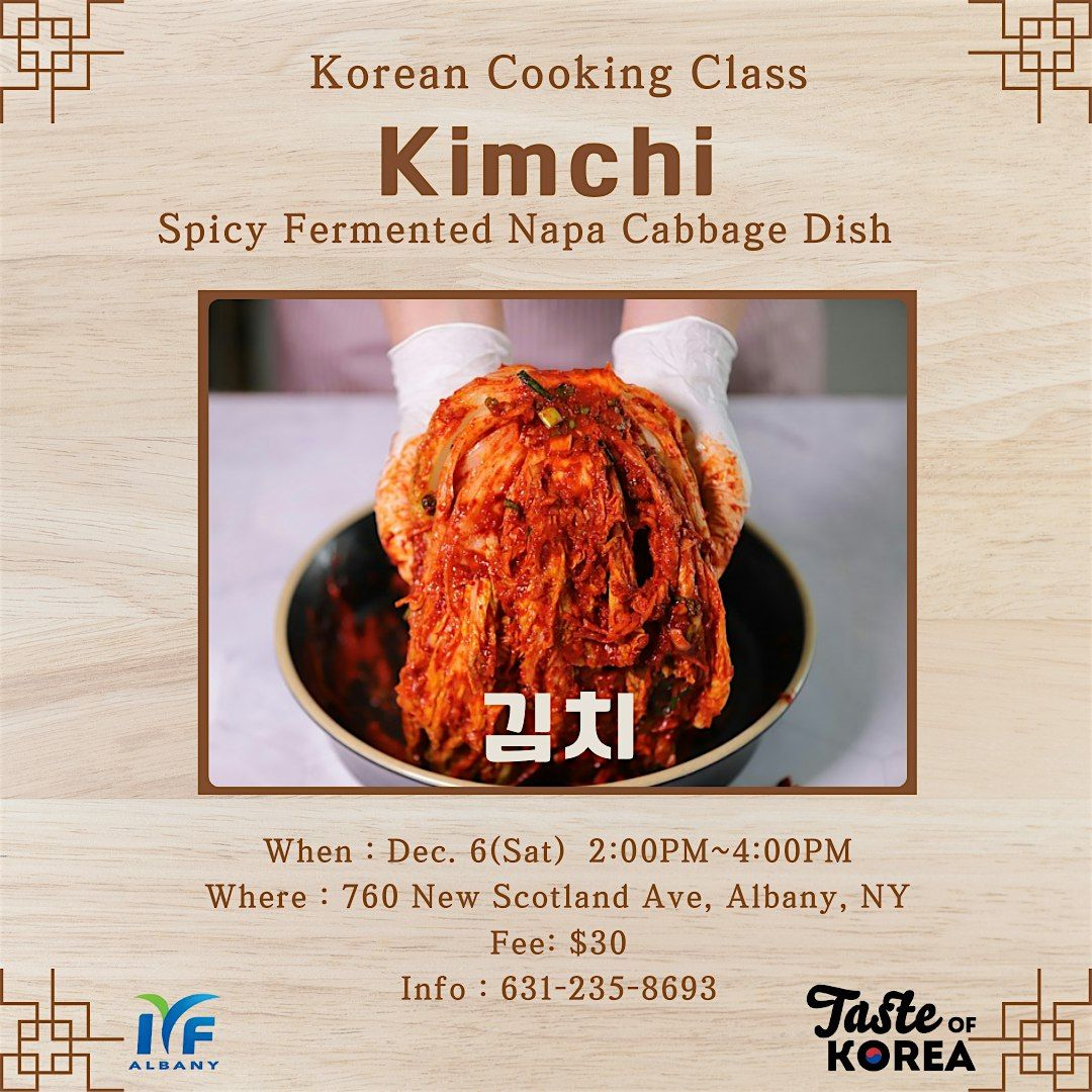 Korean Cooking Class at 760 New Scotland Ave, Albany on 6th December, 2025