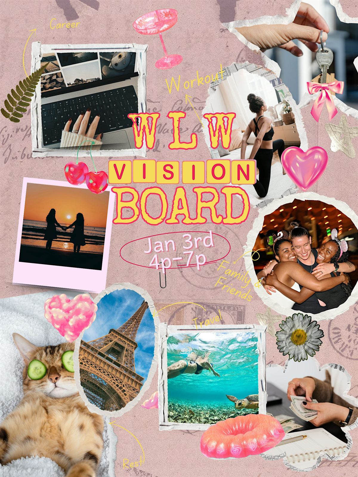 Manifest and Mingle - A WLW Vision Board/Goal Bingo Experience at ...