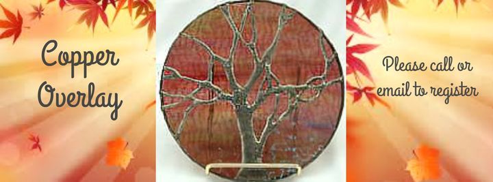 Copper Overlay at Shannon's Stained Glassery, Superior on 5th March, 2022