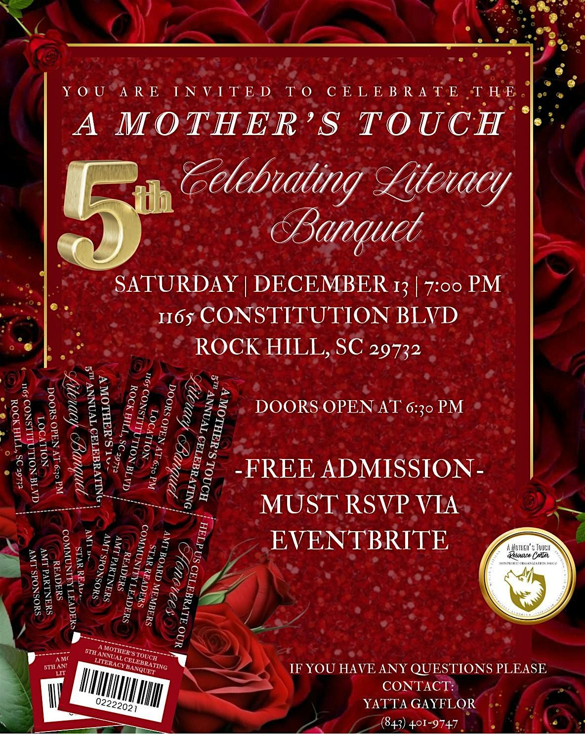 A Mothers Touch 5th Annual Celebrating Literacy Banquet at 1165 ...