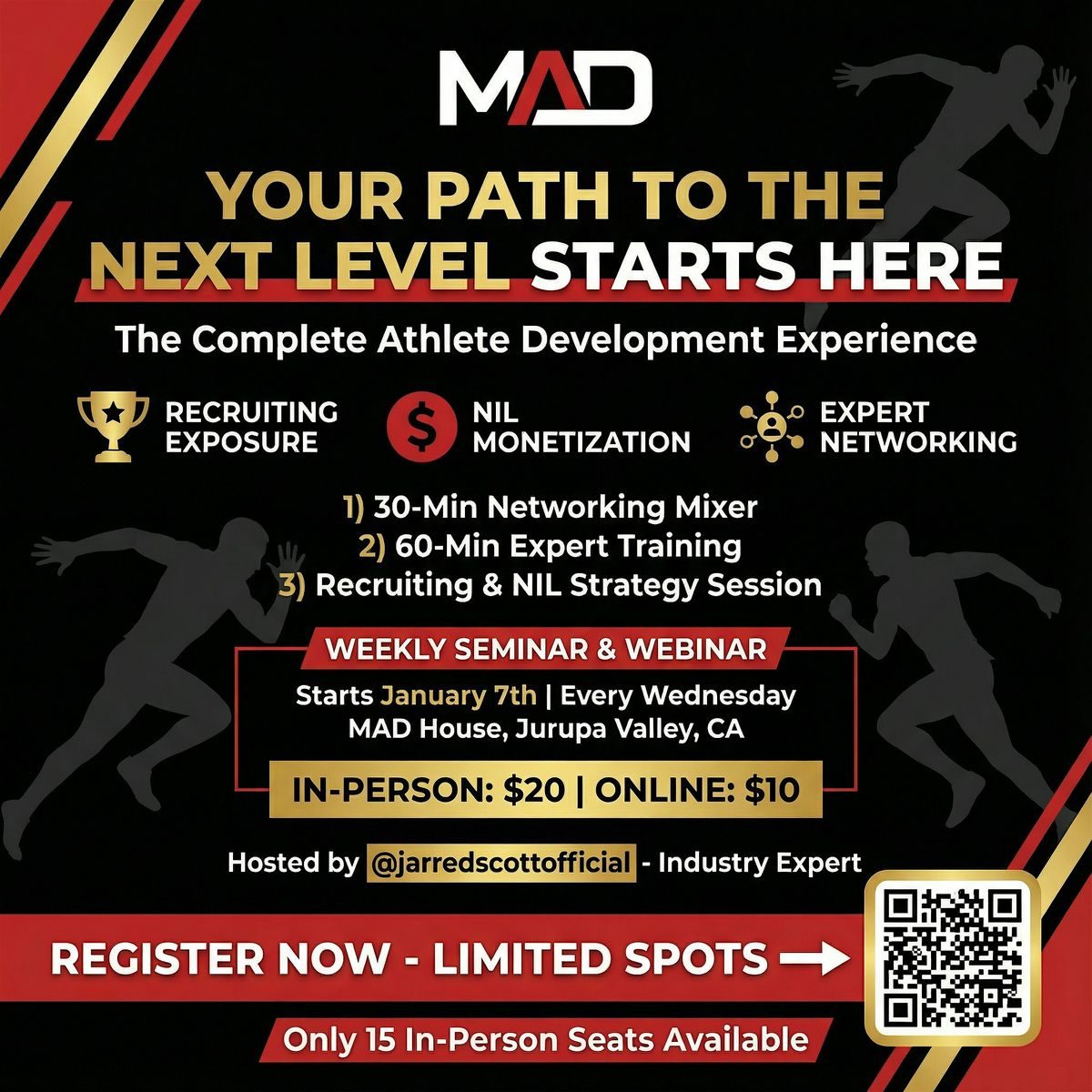 Get Recruited & Master NIL: Weekly Athlete Development Seminar | MAD ...