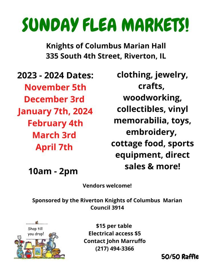 Riverton Illinois Sunday Flea Market at 335 South 4th Street, Riverton ...