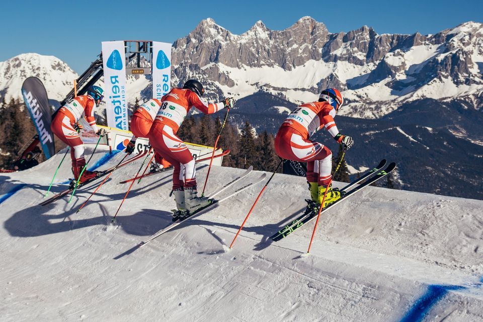 Skicross Weltcuprennen der Damen und Herren auf der Reiteralm ...