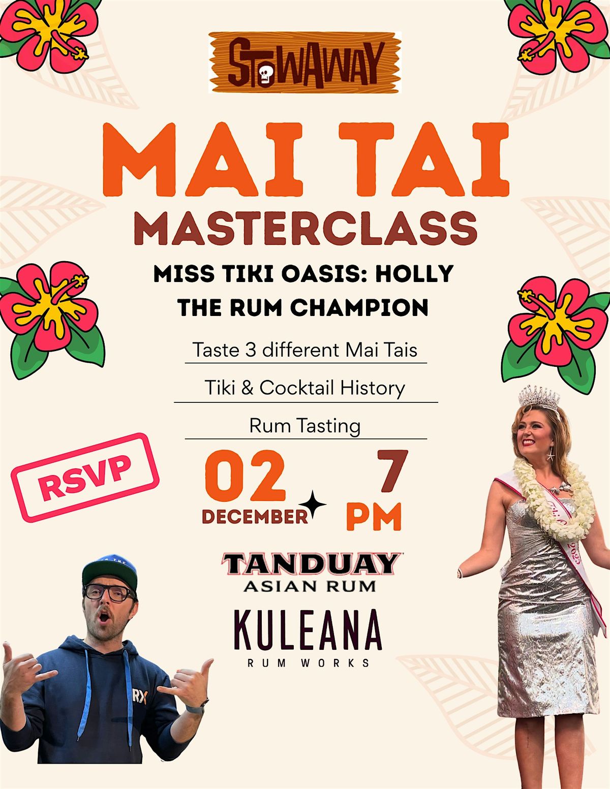 Mai Tai Master Class with Miss Tiki Oasis Holly Dawn and The Rum ...