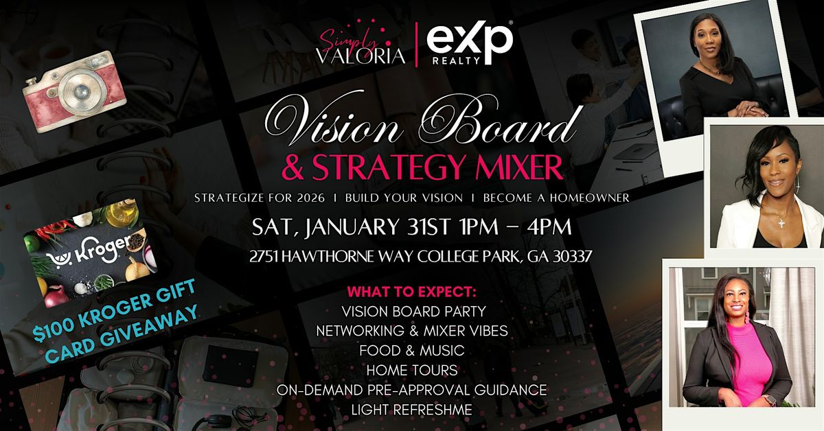 2026 Vision Board Strategy & Mixer at 2751 Hawthorne Wy, College Park ...