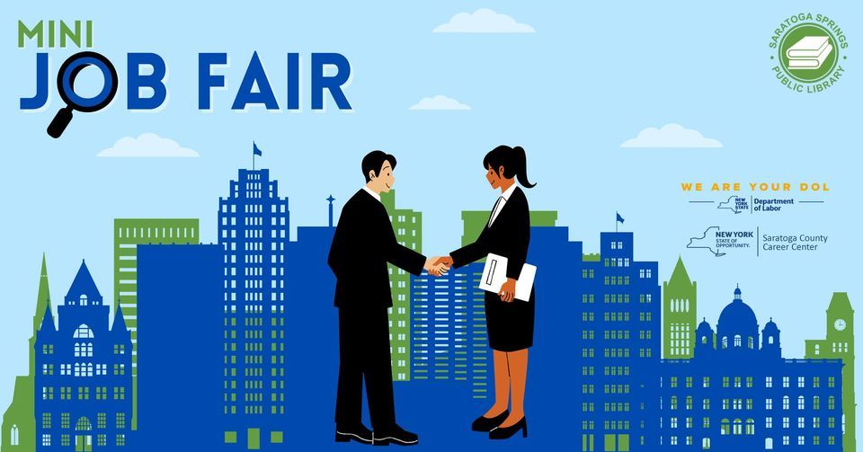Mini Job Fair at Saratoga Springs Public Library on 30th March, 2023