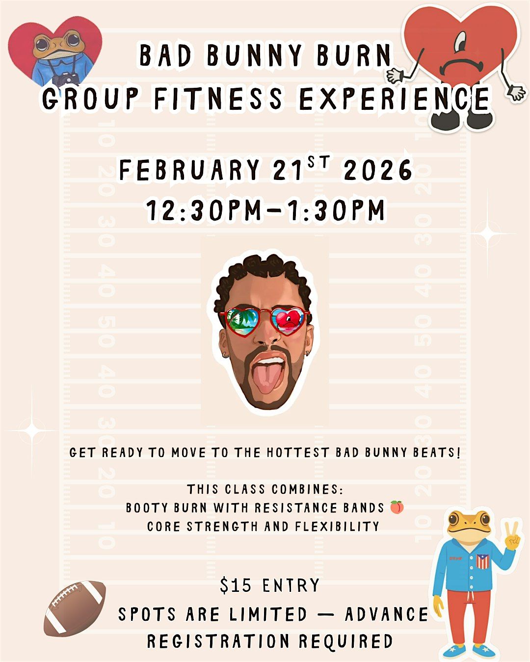 Bad Bunny Burn at Retro Fitness, Fair Lawn on 21st February, 2026