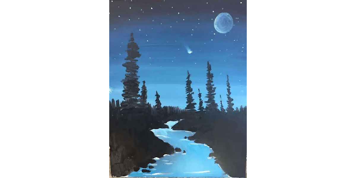 Shooting Star in the Forest - Paint and Sip in Sacramento | Classpop ...