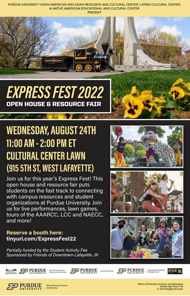 Purdue University Express Fest 2022 | 915 5th St, West Lafayette, IN ...