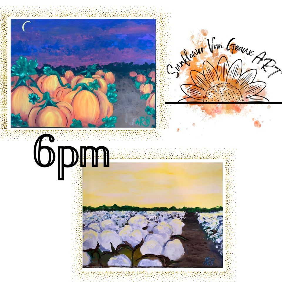 Pumpkin Patch/ Cotton Field | Sunflower Van Geaux Art Studio ...