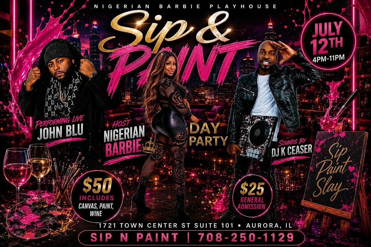 Nigerian Barbie sip and paint sing along Day Party at 1721 Town Center ...
