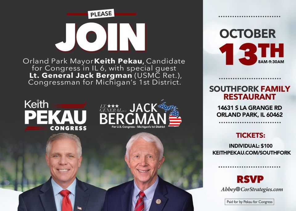 Breakfast with Mayor Pekau & Lt. General Jack Bergman | Southfork ...