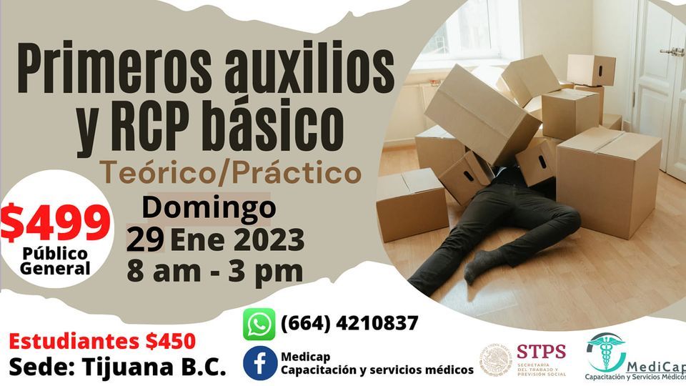 Curso Primeros Auxilios y RCP básico | Hotel Principado Tijuana ...