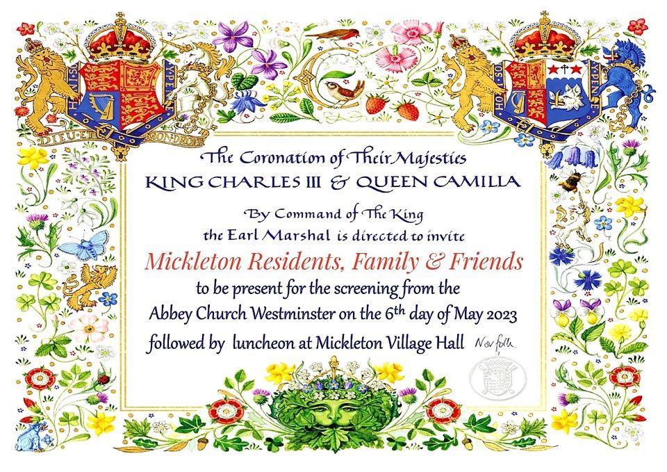 King Charles III Coronation | Mickleton Village Hall, Barnard Castle ...