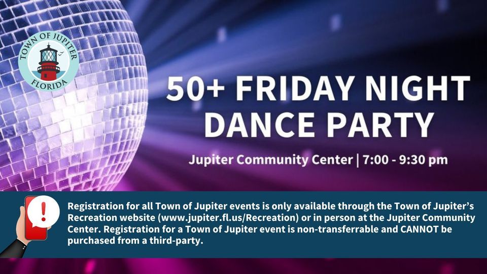 Friday Night Dance Party at Jupiter Community Center on 14th April, 2023