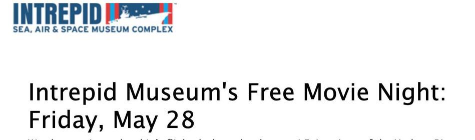 Intrepid Museum Movie Night for Veterans | Intrepid Sea, Air & Space ...