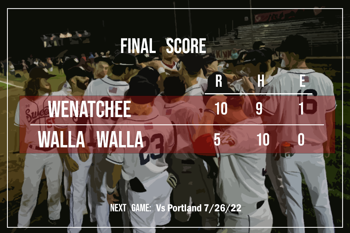 Walla Walla Sweets at Kelowna Falcons at Elks Stadium, Kelowna on 10th ...