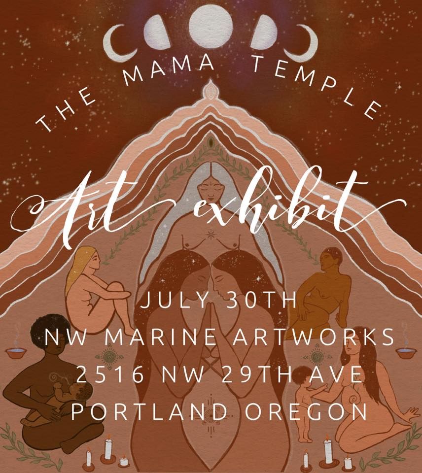 The Mama Temple Exhibit at NW Marine Art Works, Portland on 30th July, 2022