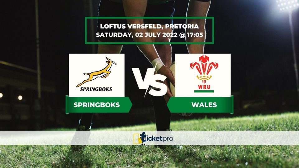 2022 International Test - Springboks vs Wales at Loftus Versfeld ...