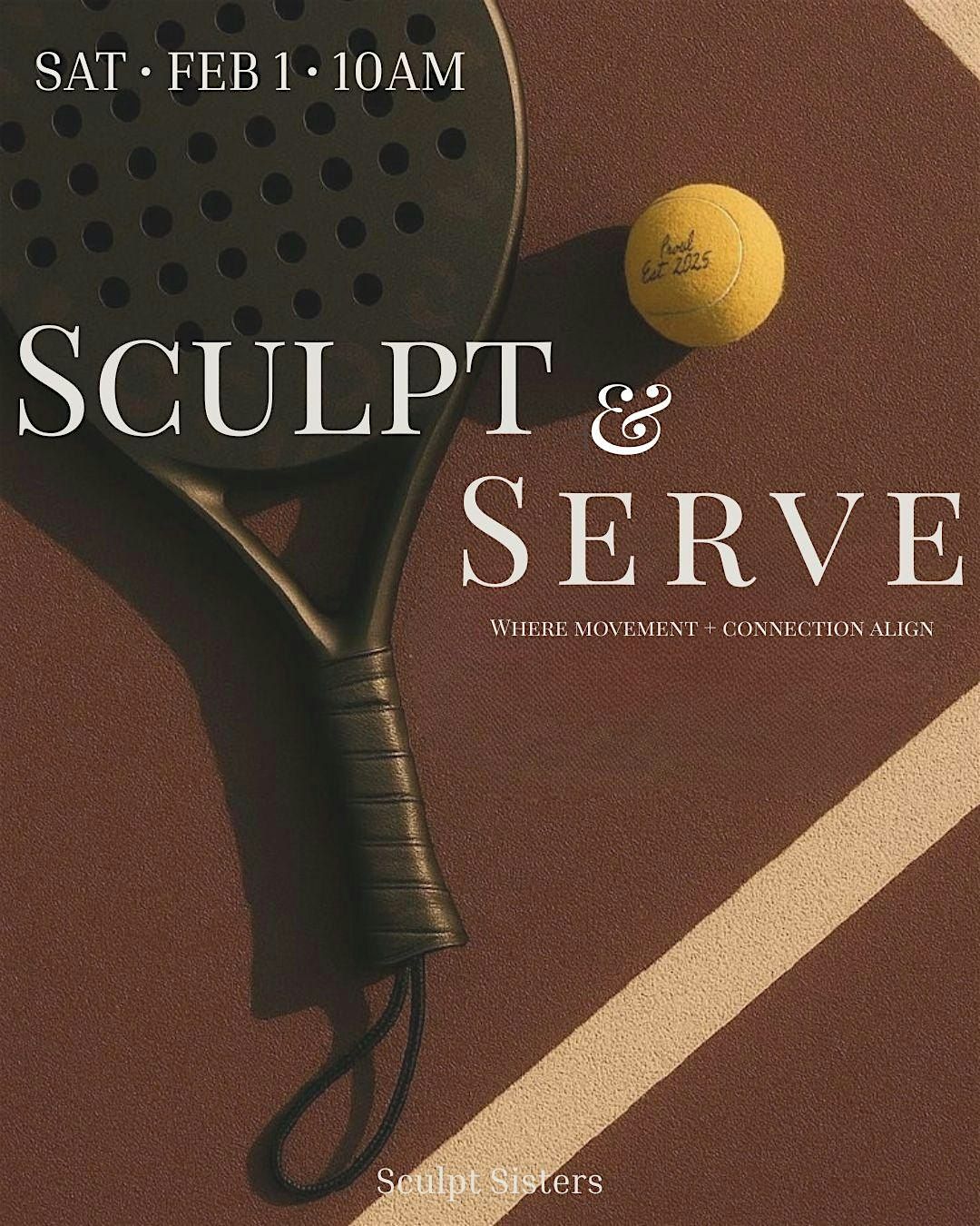 Sculpt & Serve at Wrexham Tennis & Padel Centre on 1st February, 2026
