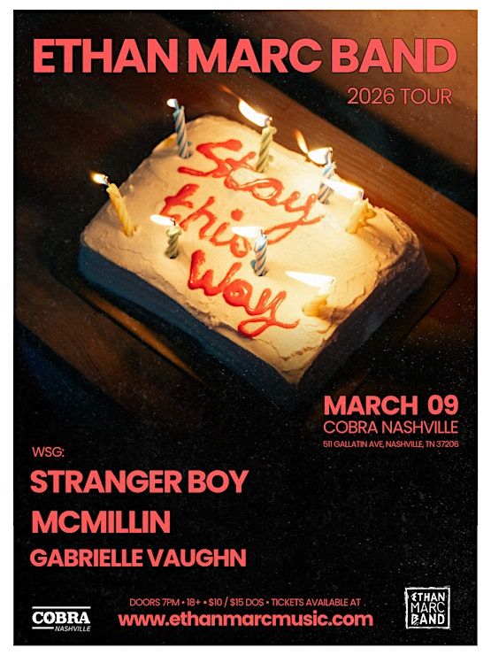 Venue: Ethan Marc Band | Stranger Boy | McMillin | Gabrielle Vaughn at ...