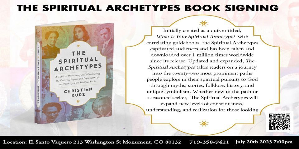The Spiritual Archetypes Book Release and Author Signing | 213 ...