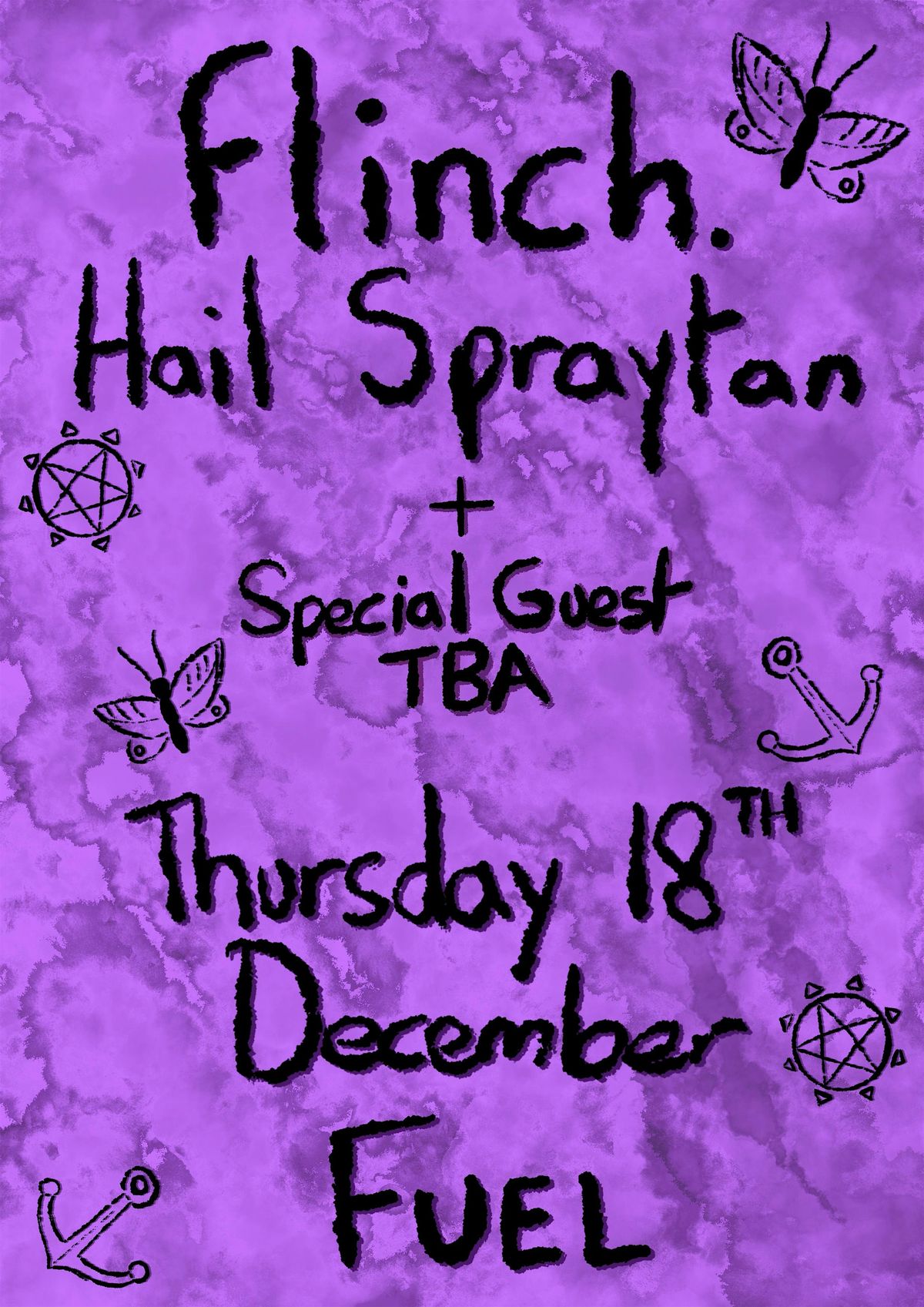 flinch & Hail Spraytan at Fuel Cafe Bar, Greater on 18th December, 2025