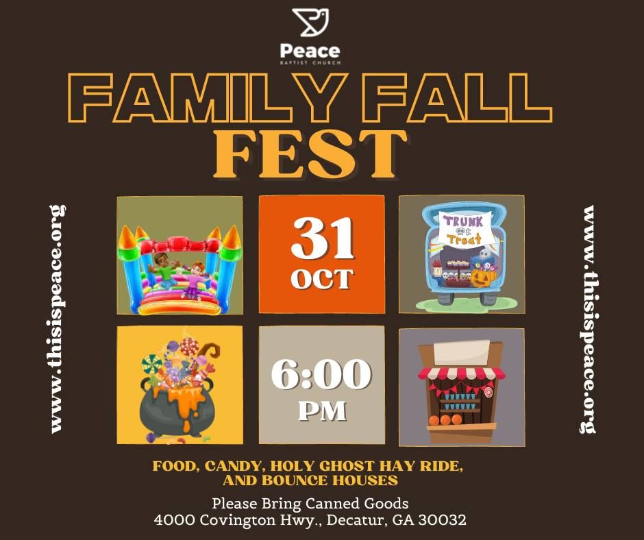 Family Fall Fest 2022 | Peace Baptist Church - Decatur | October 31, 2022