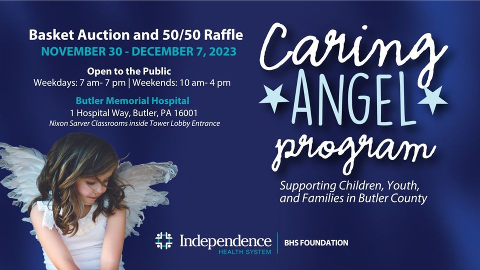 2023 Caring Angel Basket Auction and 50/50 Raffle | Butler Memorial Hospital | November 30 to ...