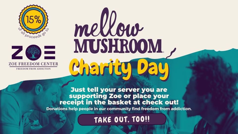 Mellow Mushroom Charity Day | Mellow Mushroom (Fredericksburg) | November 10, 2022
