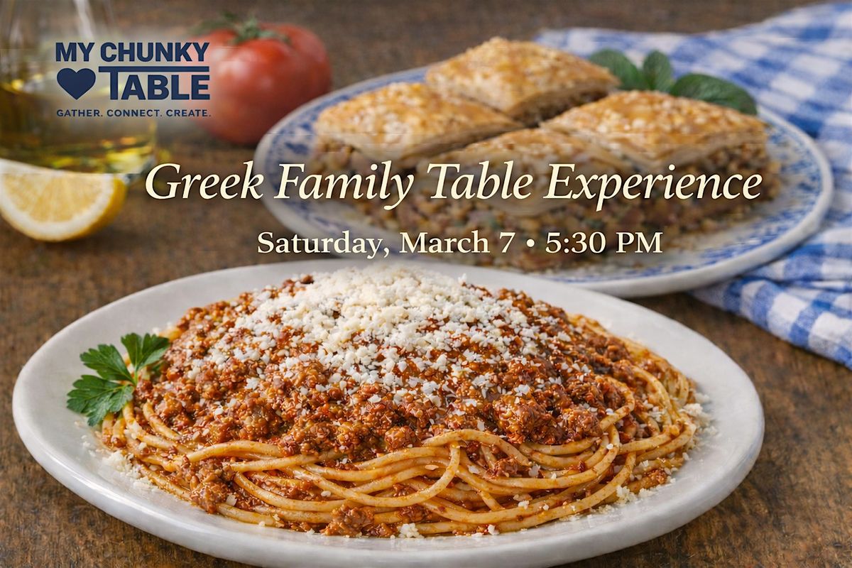 Greek Family Table Experience at Bekins, Grand Rapids on 7th March, 2026