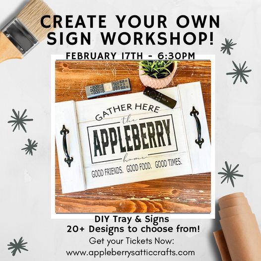 February Craft Class at Appleberry's Attic, Anoka on 17th February, 2022
