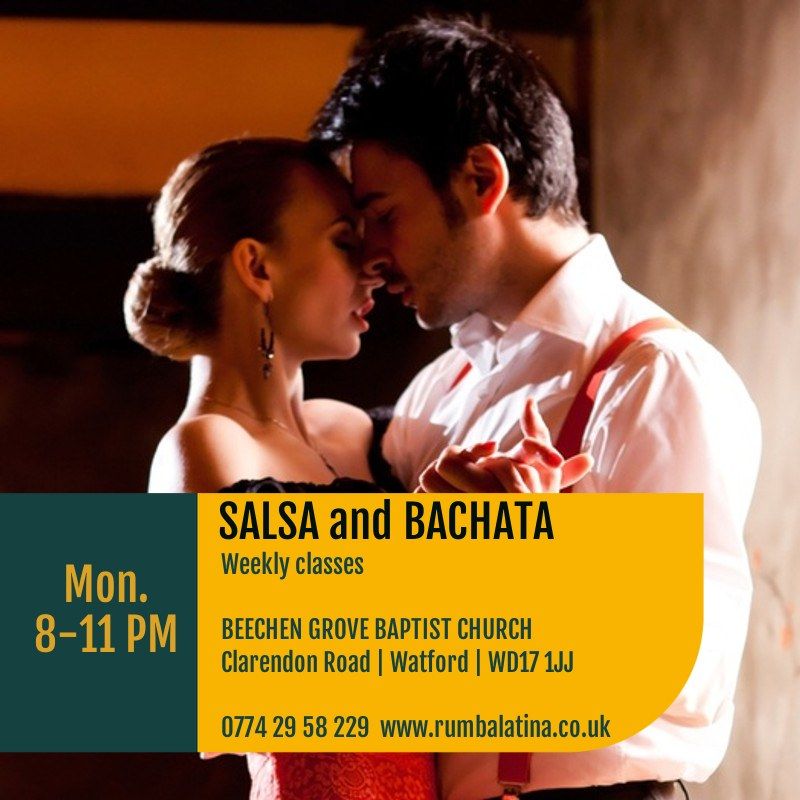 Salsa and Bachata classes at Beechen Grove Baptist Church, Watford on 6th March, 2023