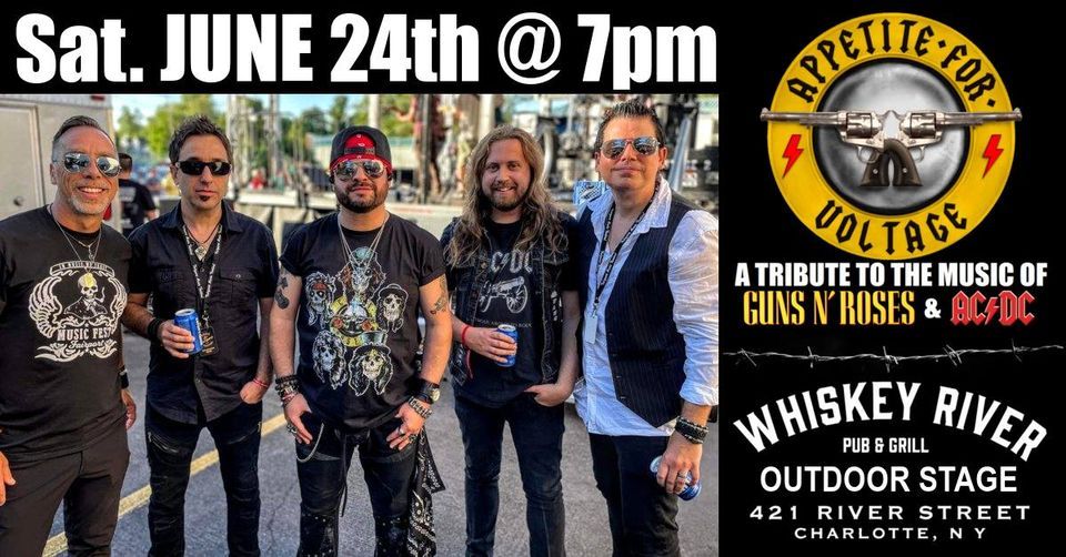 Appetite For Voltage at Whiskey River Outdoor Concert Stage! | Whiskey ...