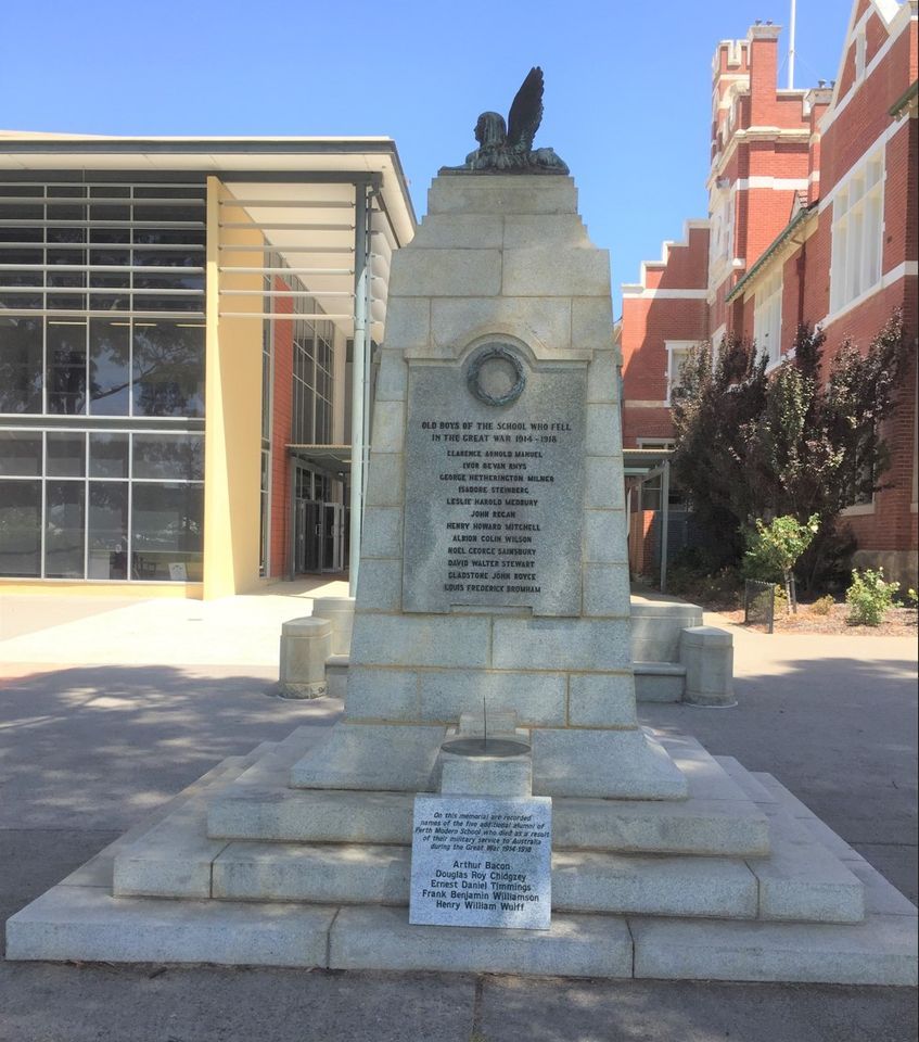 The Centenary of the Dedication of the Perth Modern School War Memorial ...