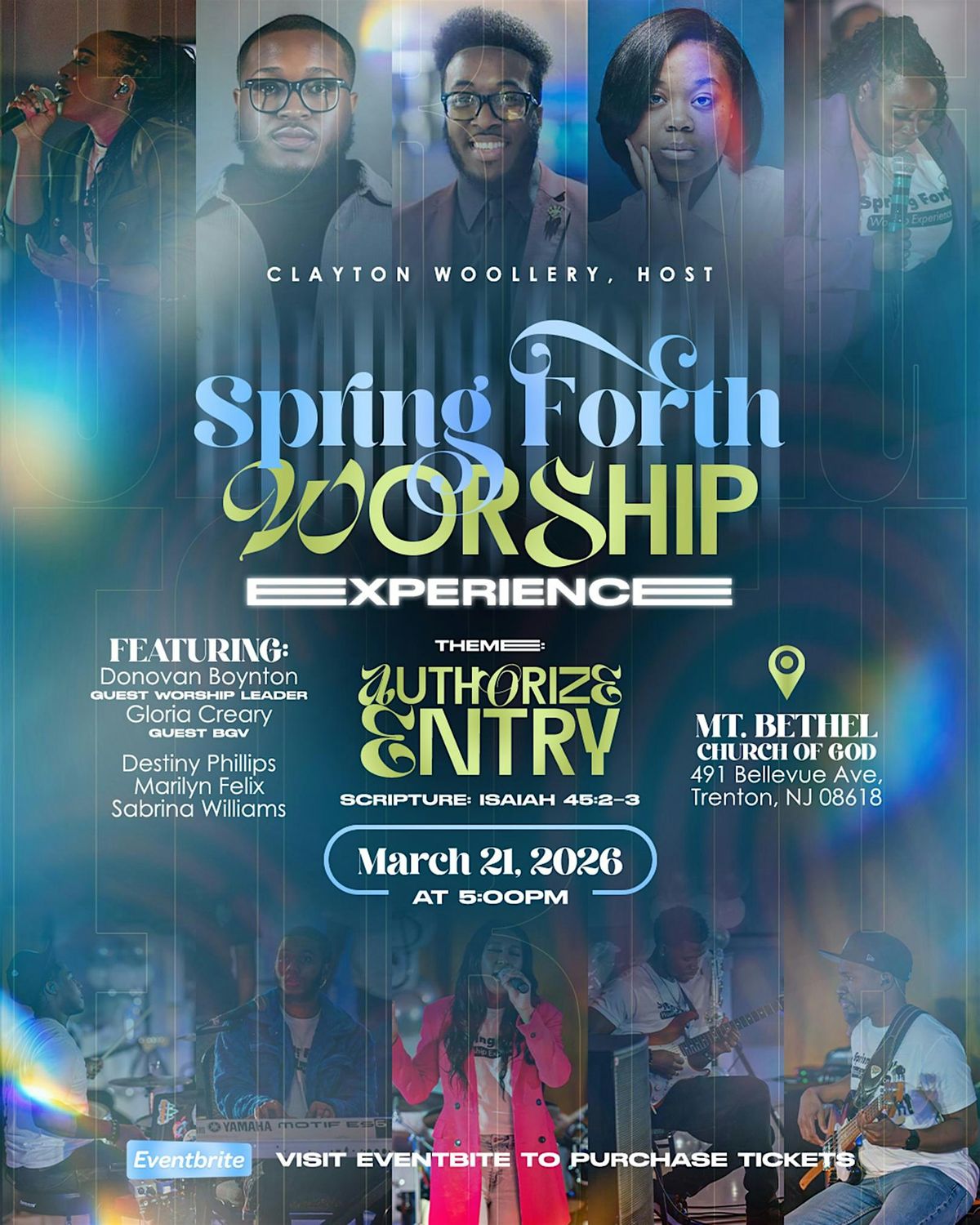 SpringForth Worship Experience at 491 Bellevue Ave, Trenton on 21st ...