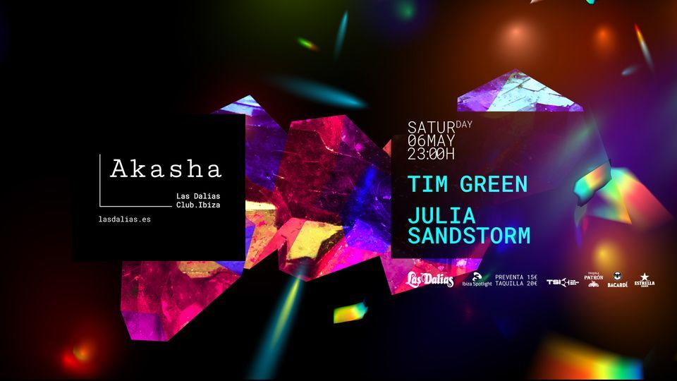 Akasha: TIM GREEN, JULIA SANDSTORM at Akasha Ibiza, Benitachell on 6th ...