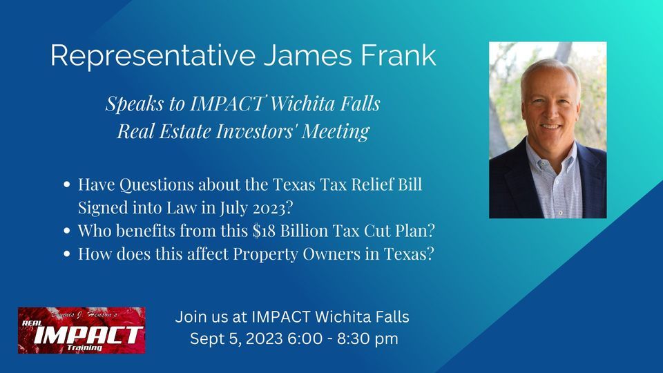 IMPACT Wichita Falls REI Meetup Welcomes Representative James Frank | Wichita Falls Country Club ...