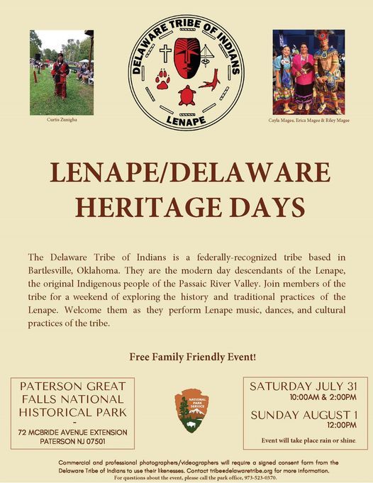 Lenape/Delaware Heritage Days at Paterson Great Falls National ...