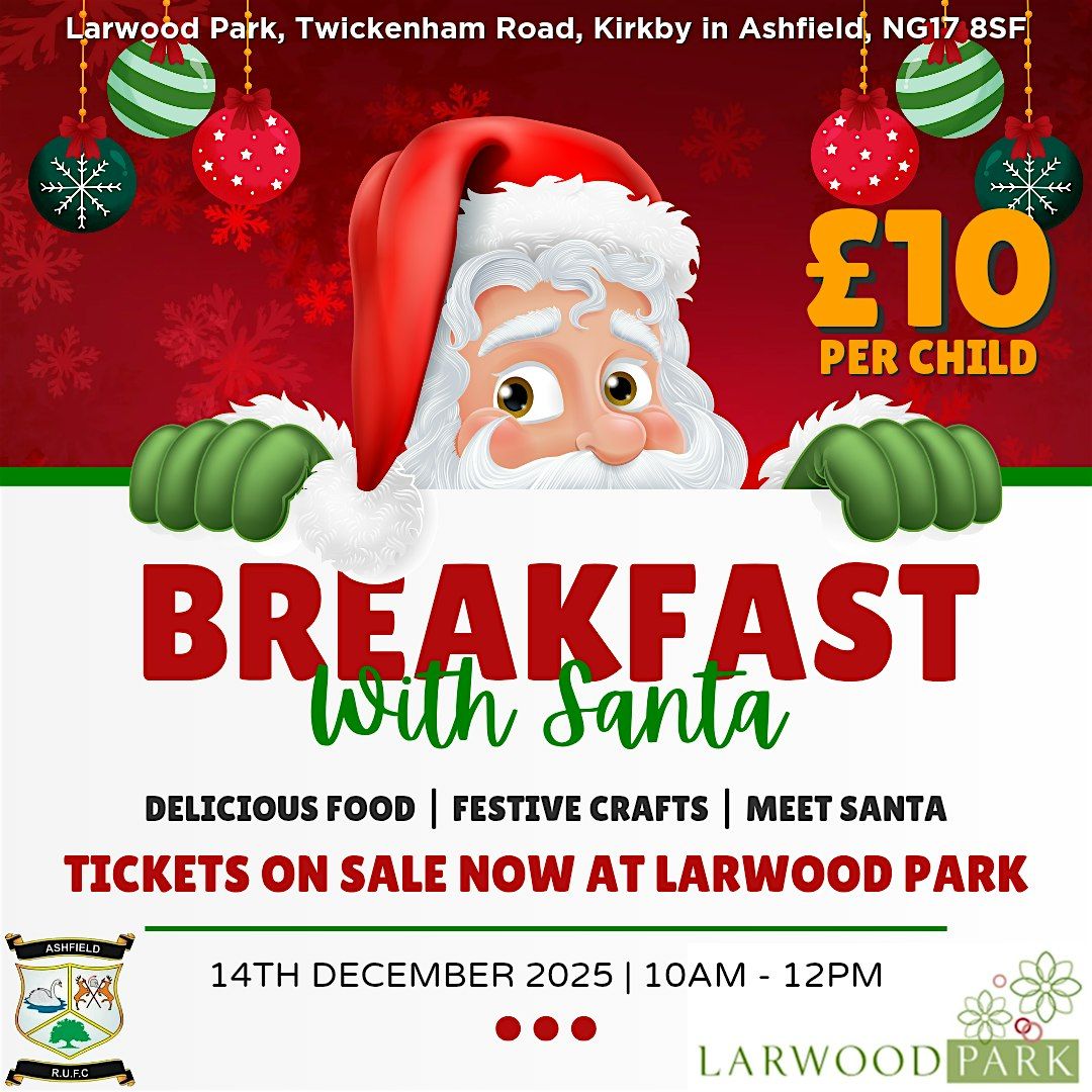Breakfast With Santa at Ashfield RUFC, Sutton-in-Ashfield on 14th ...